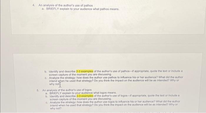 Rhetorical Analysis on Hero of War - Rise Against 1. | Chegg.com