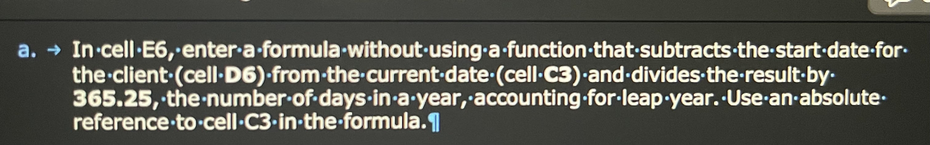 Solved a. → ﻿In ccell-E6, | Chegg.com