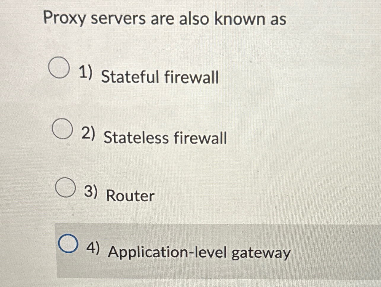 Solved Proxy servers are also known asStateful | Chegg.com