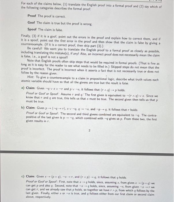 Solved please no chatgpt no random proofs. Im trying to | Chegg.com Solved please no chatgpt no random proofs. Im trying to | Chegg.com