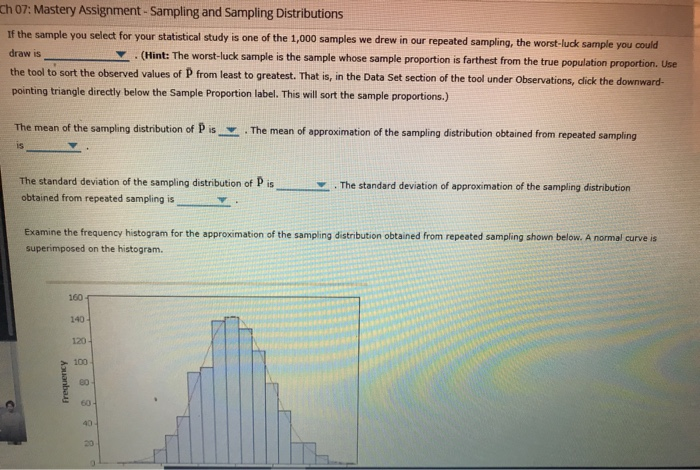 Ch 07 Mastery Assignment Sampling And Sampling 0785