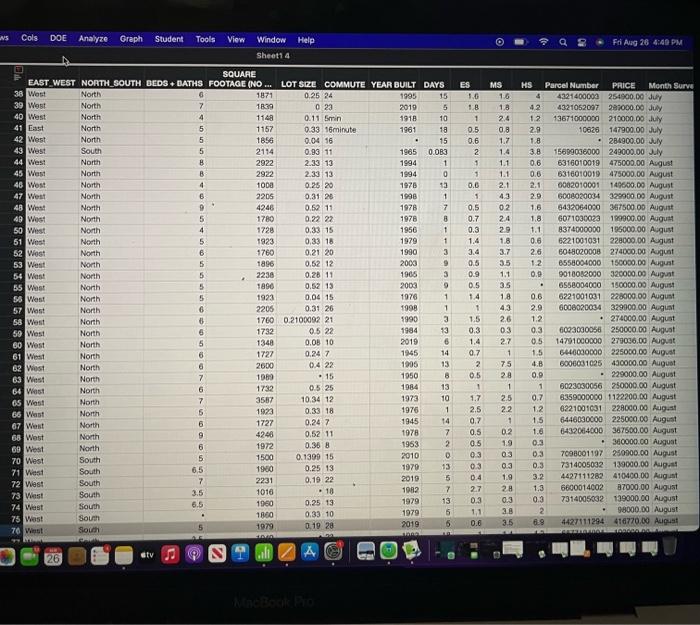 For the excel file | Chegg.com