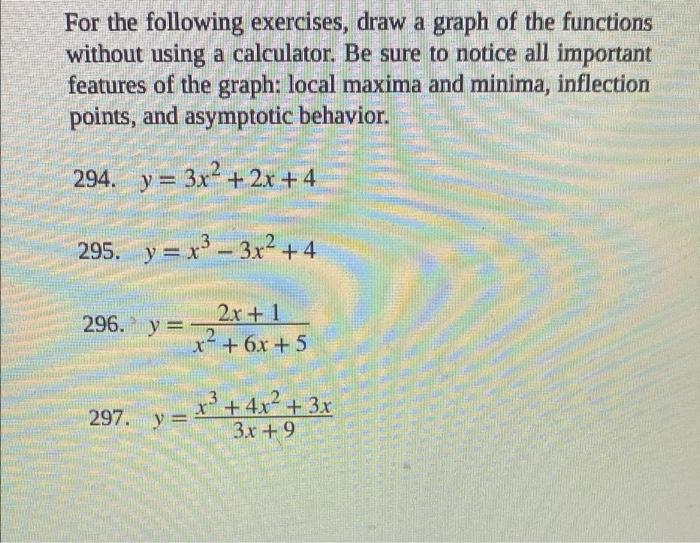 Solved For the following exercises, draw a graph of the | Chegg.com