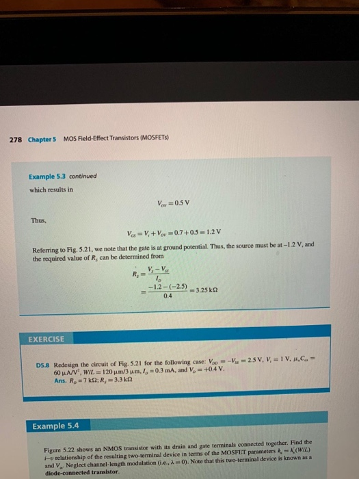 Solved 1. Using the figure (5.21) in Example 5.3, Design the | Chegg.com