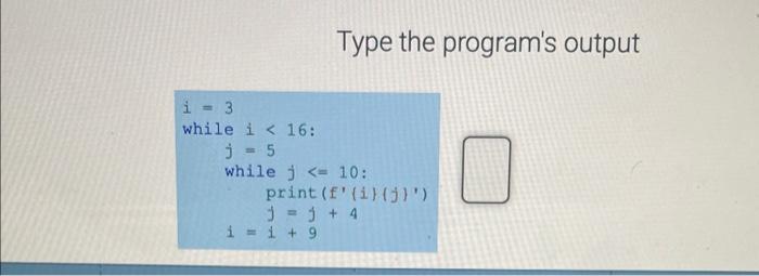 Solved Type the program's output | Chegg.com