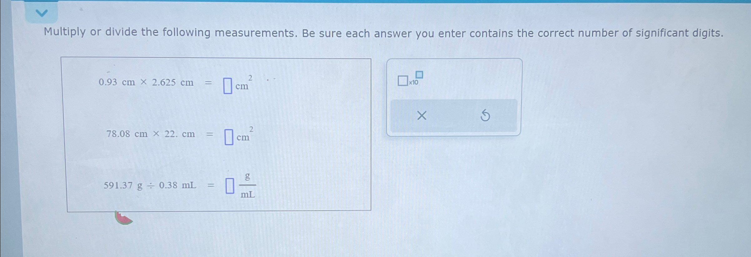 Multiply or divide the following measurements. Be | Chegg.com