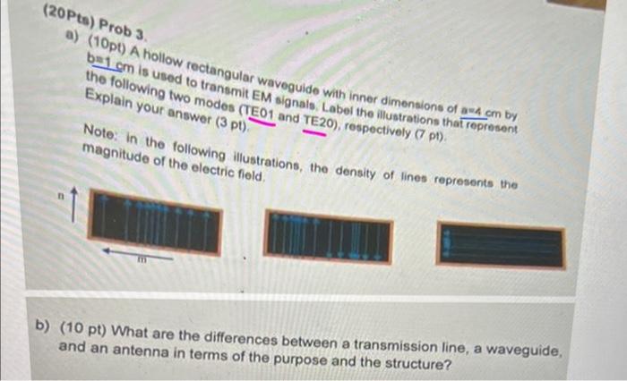 Solved (20Pte) Prob 3. a) (10pt) A hollow rectangular | Chegg.com