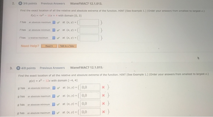 Solved 2. 3/6 points Previous Answers WaneFMAC7 12.1.013. | Chegg.com Solved 2. 3/6 points Previous Answers WaneFMAC7 12.1.013. | Chegg.com