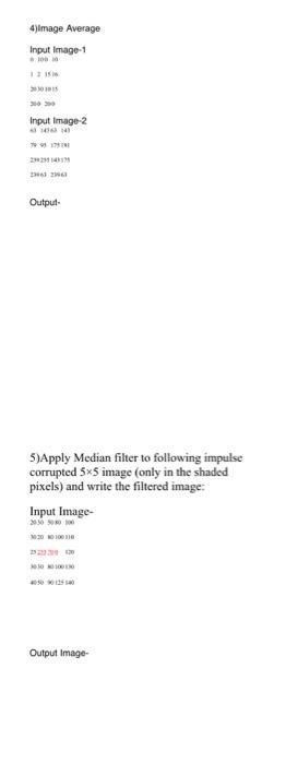 EXERCISE Basic Gray Level Transformations Input image | Chegg.com