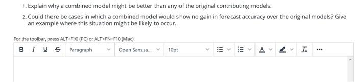 Combination Forecast Consider The Forecastx Audit