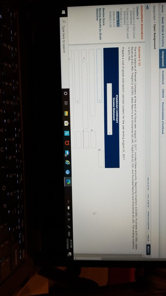 Solved Home Read, Study & Practice Assignment Gradebook | Chegg.com