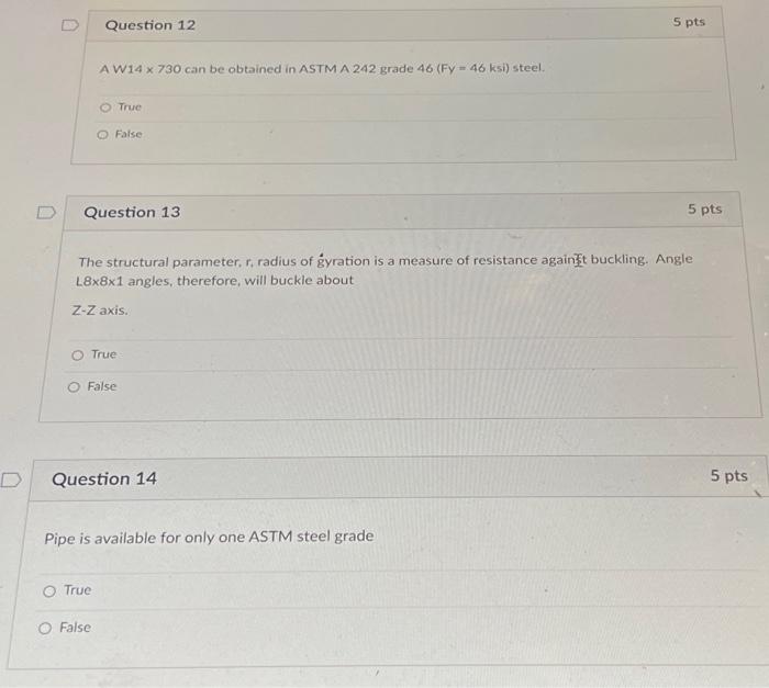 Solved A W1 14×730 can be obtained in ASTM A 242 grade 46 | Chegg.com
