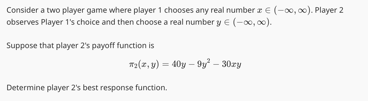 Solved Consider a two player game where player 1 ﻿chooses | Chegg.com