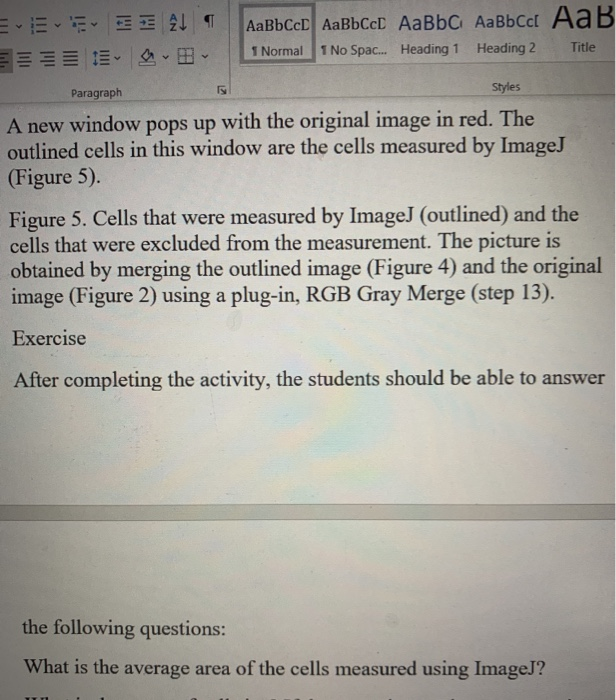 3. Open ImageJ. ImageJ is not set to any scale, so | Chegg.com
