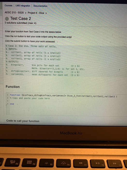 Courses LMS Integration Documentation AESC 210 - SS20 | Chegg.com