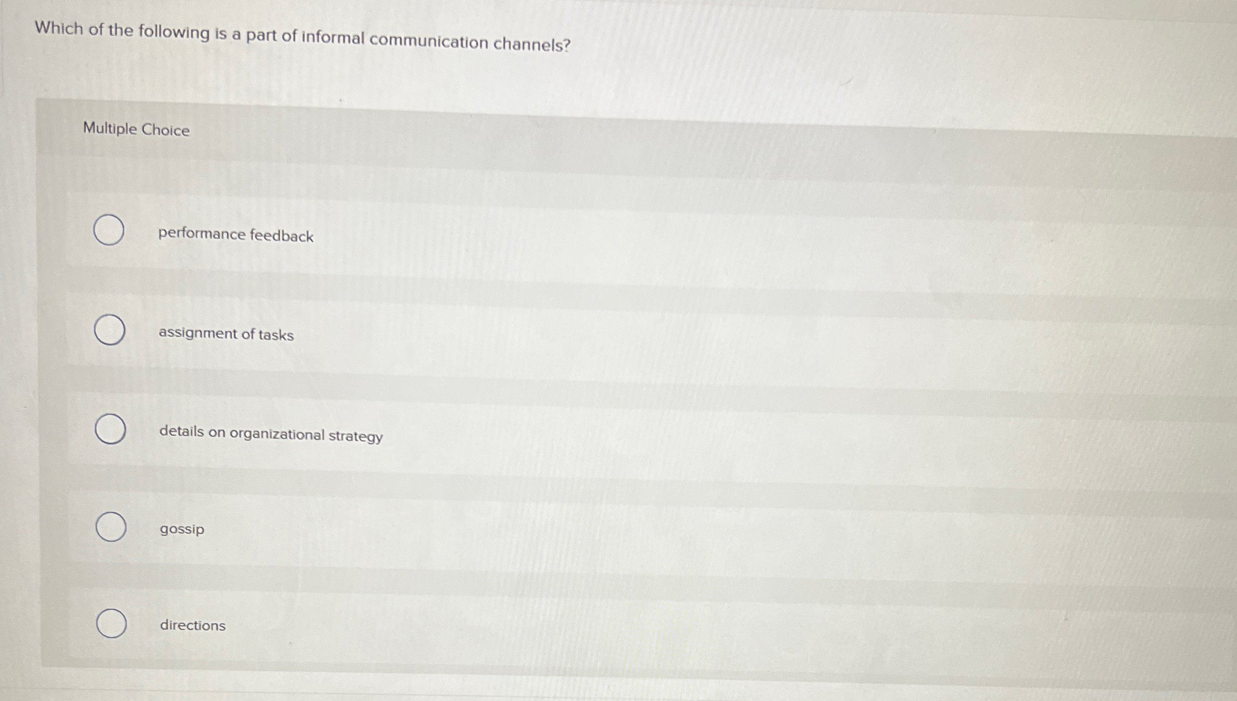 Solved Which of the following is a part of informal | Chegg.com
