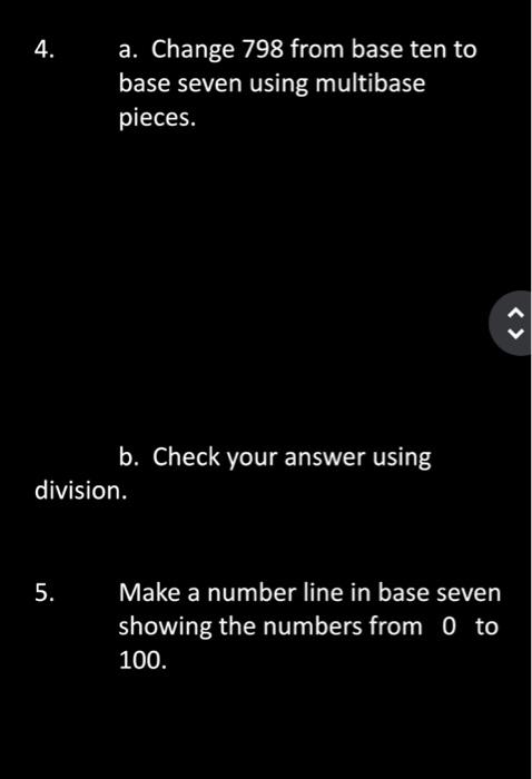 Solved 1. Use multibase pieces (base ten blocks) to | Chegg.com
