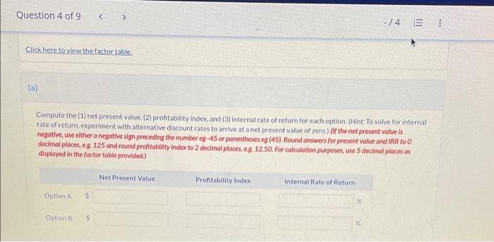 Solved Question 4 of 9 -/4 = 1 View Policies Current Attempt | Chegg.com