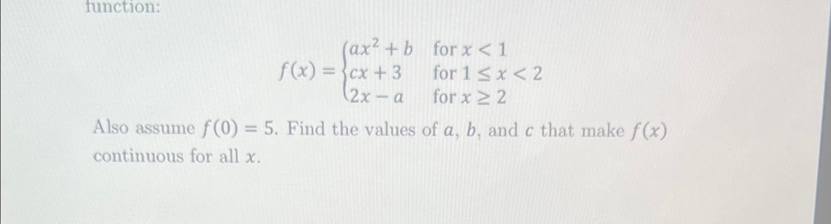 Solved Question | Chegg.com