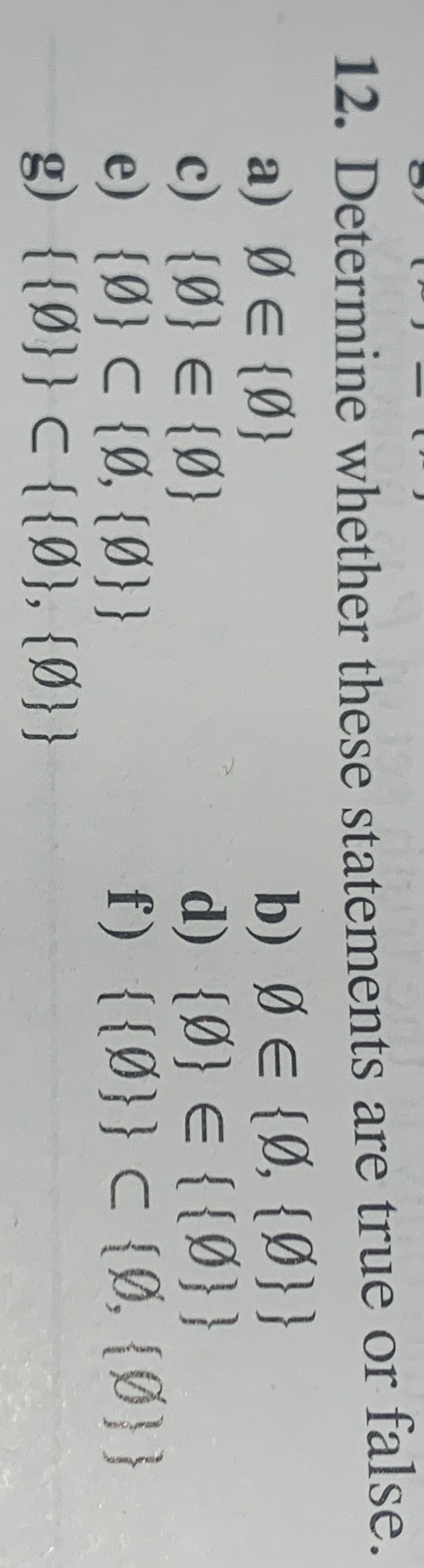 Solved Determine whether these statements are true or false. | Chegg.com