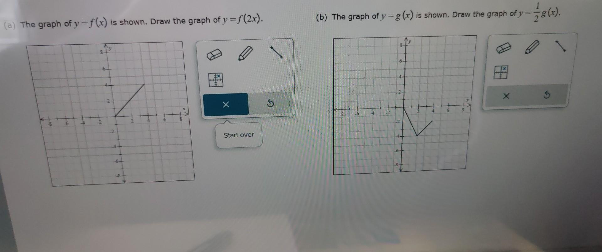 Solved (a) The graph of y=f(x) is shown. Draw the graph of | Chegg.com