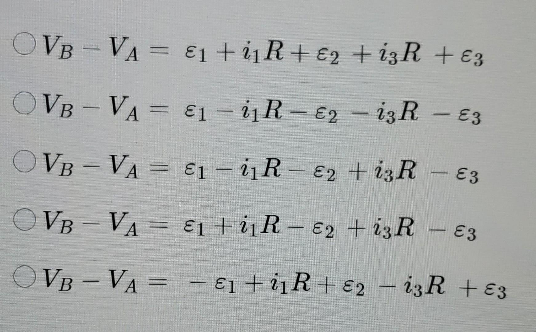 Solved The diagram shows a circuit with multiple EMFs and | Chegg.com