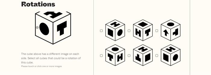 Solved Rotations The cube above has a different image on | Chegg.com