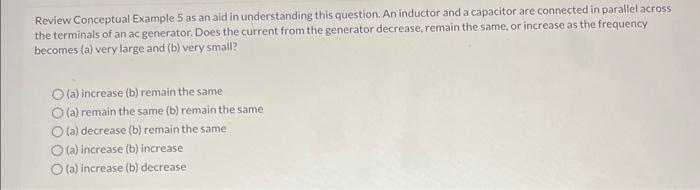 Solved Review Conceptual Example 5 as an aid in | Chegg.com