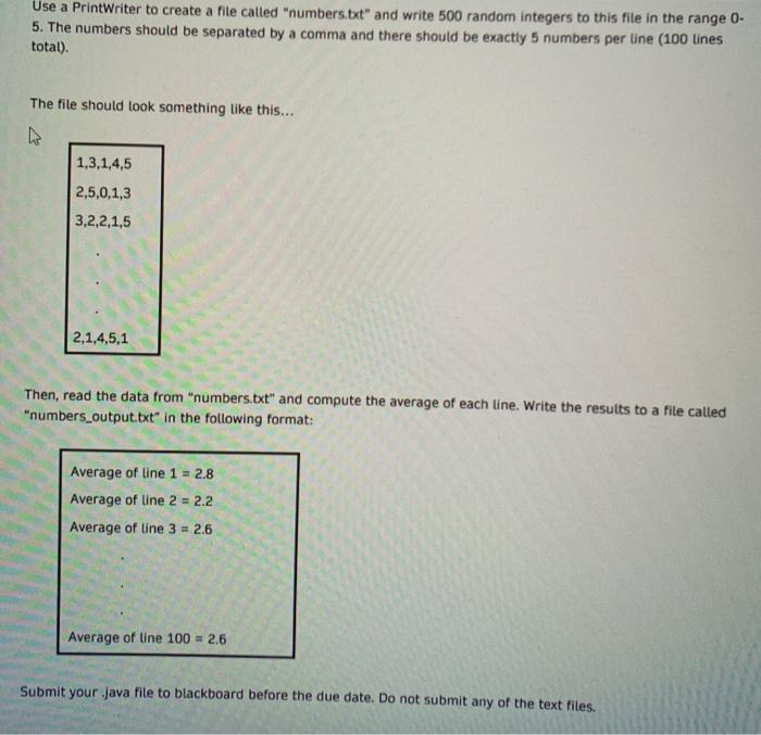 solved-use-a-printwriter-to-create-a-file-called-chegg