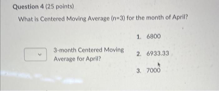 Solved Dataset 1: Please calculate moving averages:What is | Chegg.com