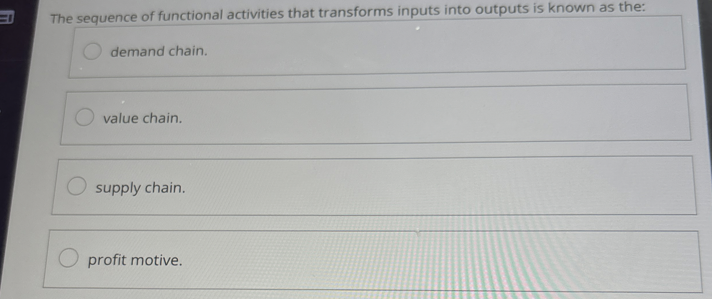 Solved The sequence of functional activities that transforms | Chegg.com