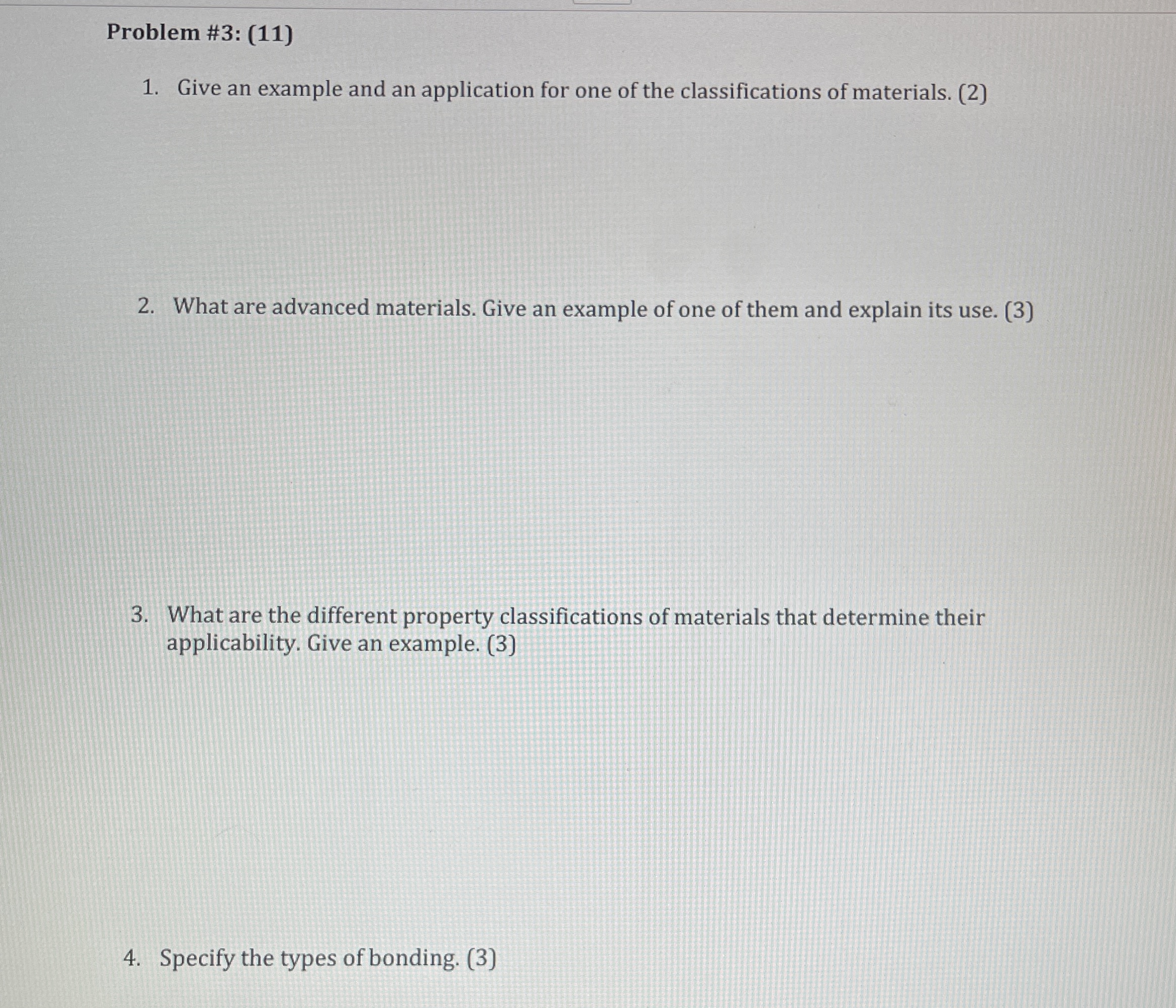 Solved Problem #3: (11)Give an example and an application | Chegg.com