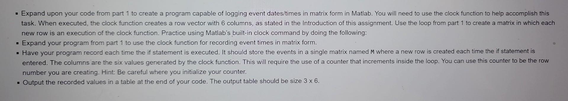 Solved new row is an execution of the clock function. | Chegg.com