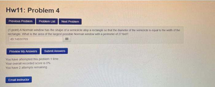 Solved Hw11: Problem 4 Previous Problem Problem List Next | Chegg.com