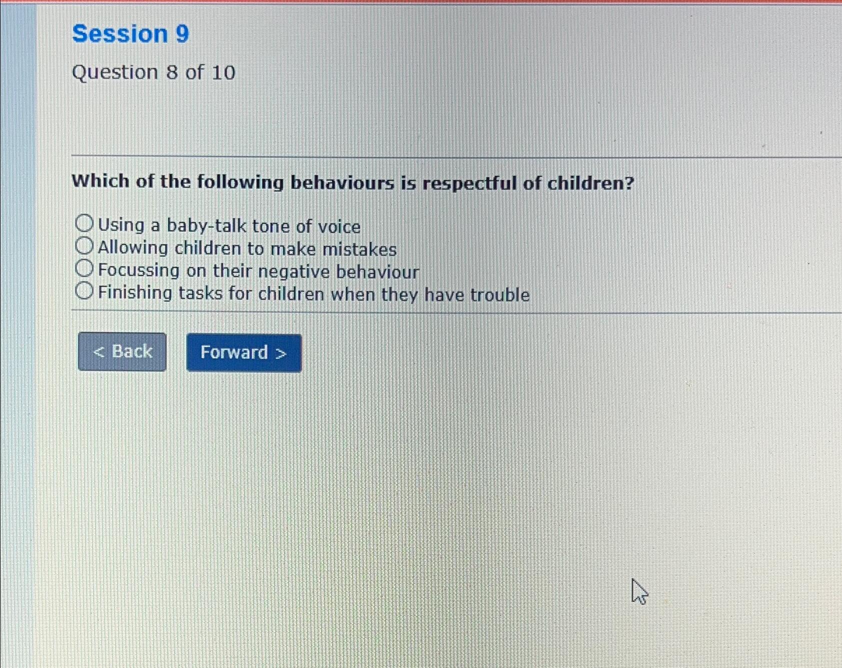 Solved Session 9Question 8 ﻿of 10Which of the following | Chegg.com