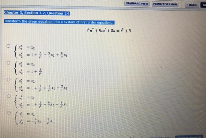 Solved STANDARD VIEW PRINTER VERSION BACK NE Chapter 3, | Chegg.com