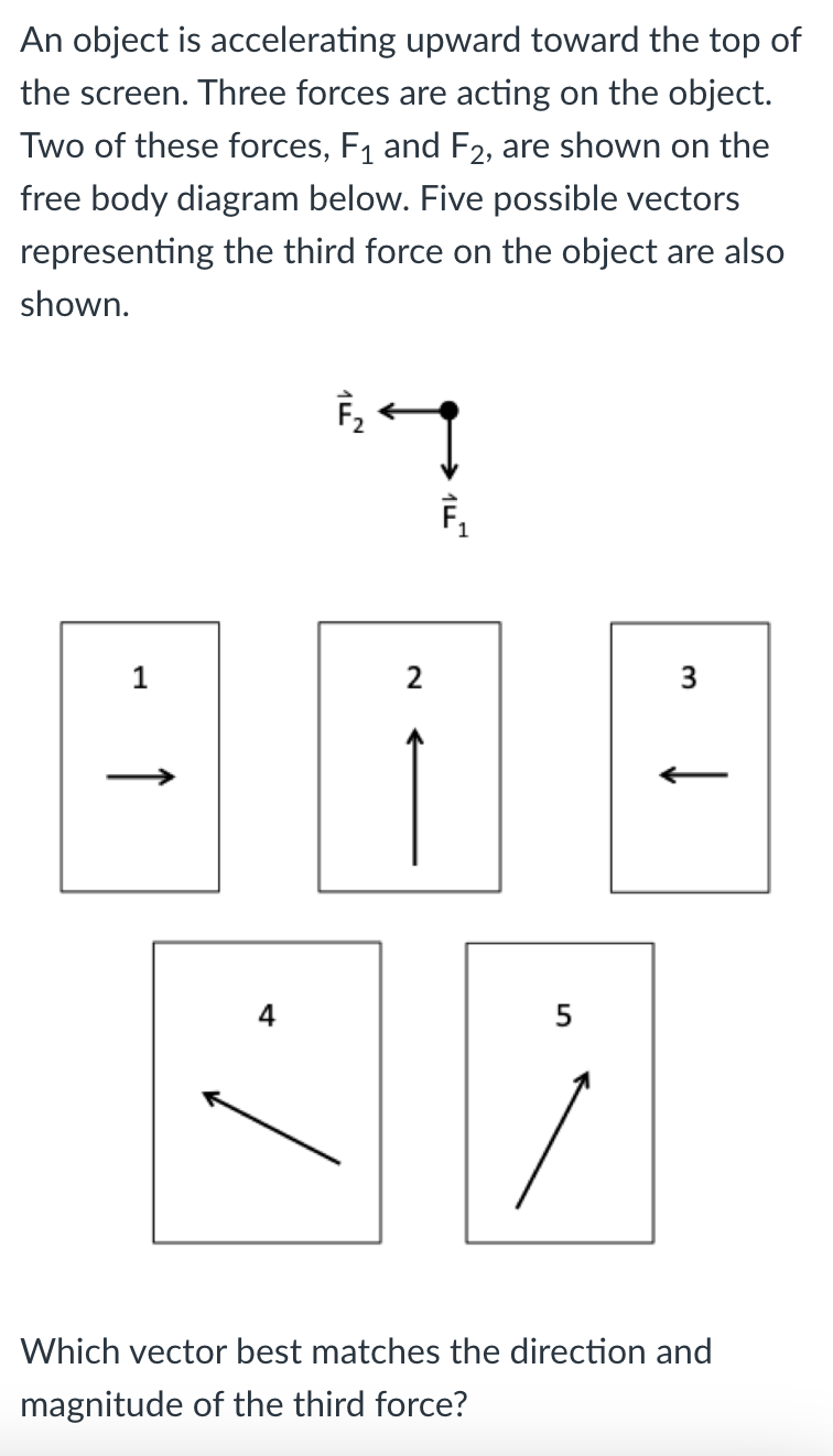 Solved An object is accelerating upward toward the top of | Chegg.com
