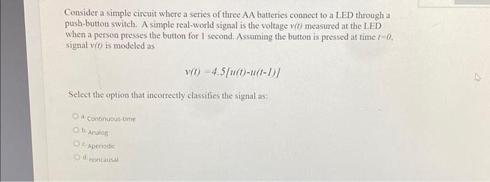 Solved Consider a simple circuit where a series of three AA | Chegg.com