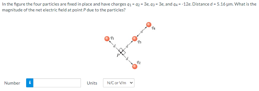 Solved In the figure the four particles are fixed in place | Chegg.com