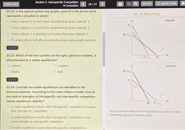 Solved Q3.32. In the upland system (top graph), point B in | Chegg.com