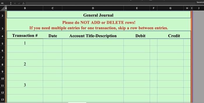 Solved use the follwoing information to create journal | Chegg.com