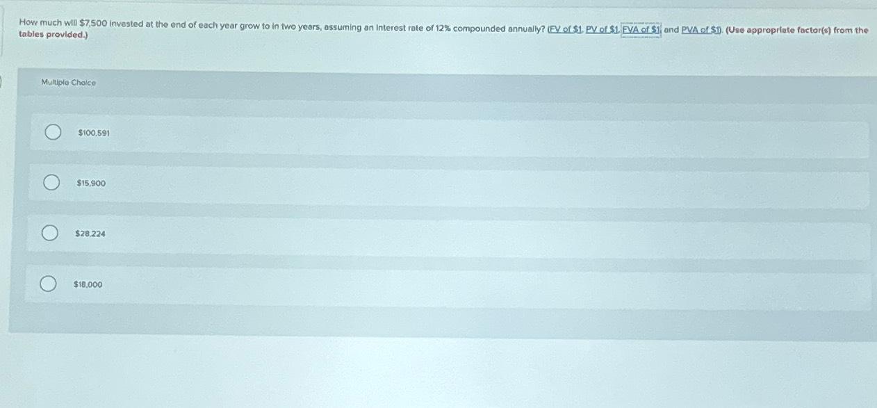 Solved tables provided.)Multiple | Chegg.com