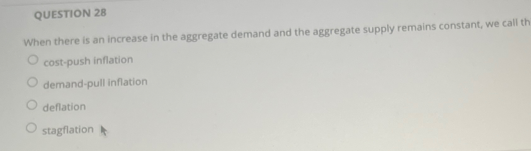 Solved QUESTION 28When there is an increase in the aggregate | Chegg.com