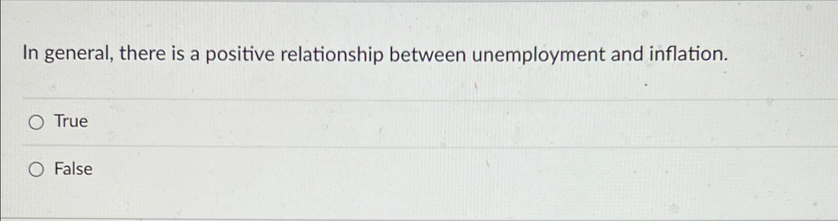 Solved In general, there is a positive relationship between | Chegg.com