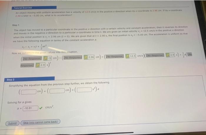 Solved 2.40 a lateie is −5.00 cm what is its pece weraban? | Chegg.com
