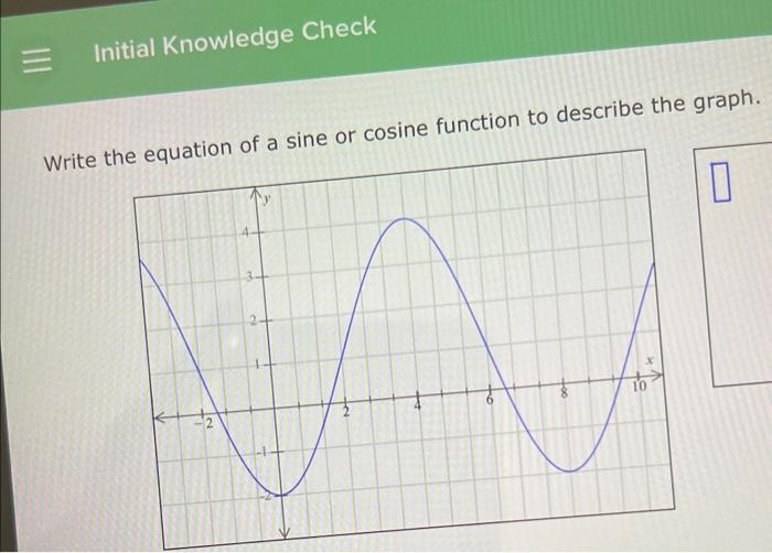 Solved Write t of a sine or cosine function to describe the | Chegg.com Solved Write t of a sine or cosine function to describe the | Chegg.com