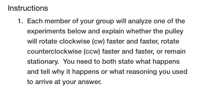 Solved The Experiments Three blocks hang from strings | Chegg.com