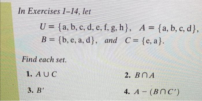 Solved In Exercises 1-14, let | Chegg.com