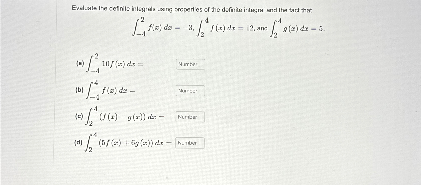 Solved Evaluate the definite integrals using properties of | Chegg.com