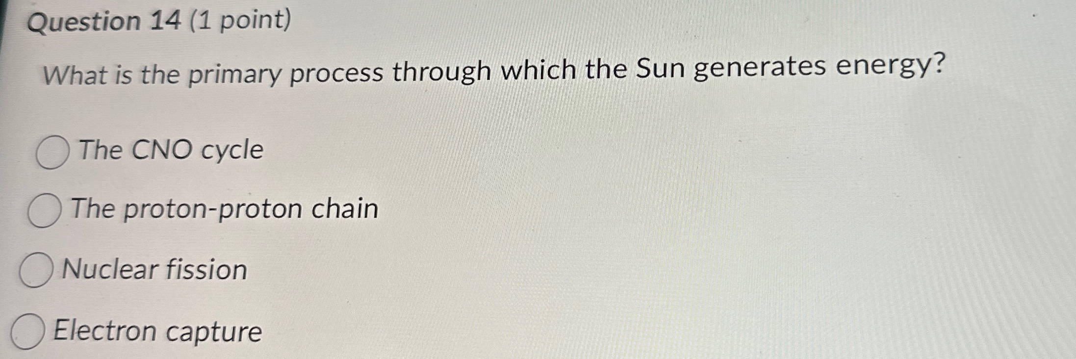 Solved Question 14 (1 ﻿point)What is the primary process | Chegg.com